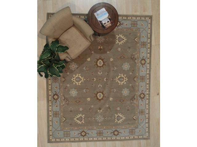 Click here for Hand Crafted Wool Ivory Traditional Oriental Ousha... prices