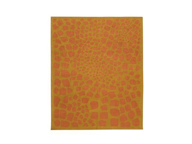 Click here for Handwoven Wool Rust Contemporary Modern Modern Fla... prices