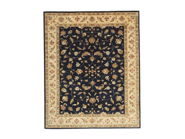Click here for Hand Knotted Wool Navy Traditional Oriental Peshwa... prices