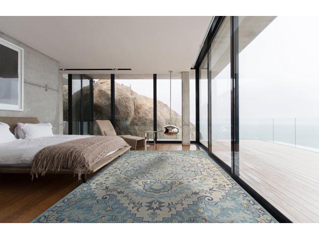 Click here for Hand Knotted Wool Ivory Traditional Oriental Heriz... prices