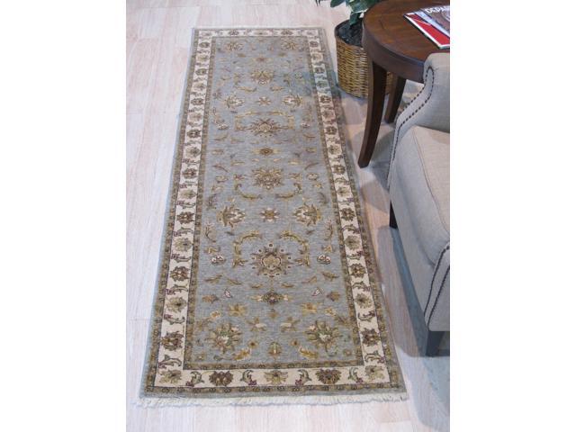 Click here for Gray/blue/Green Hand Knotted Wool Traditional Orie... prices