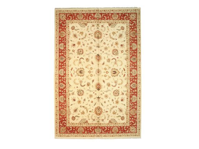 Click here for Hand Knotted Wool Ivory Traditional Oriental Agra... prices