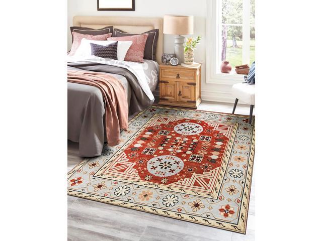 Click here for Hand Knotted Wool Rust Traditional Floral Khotan W... prices