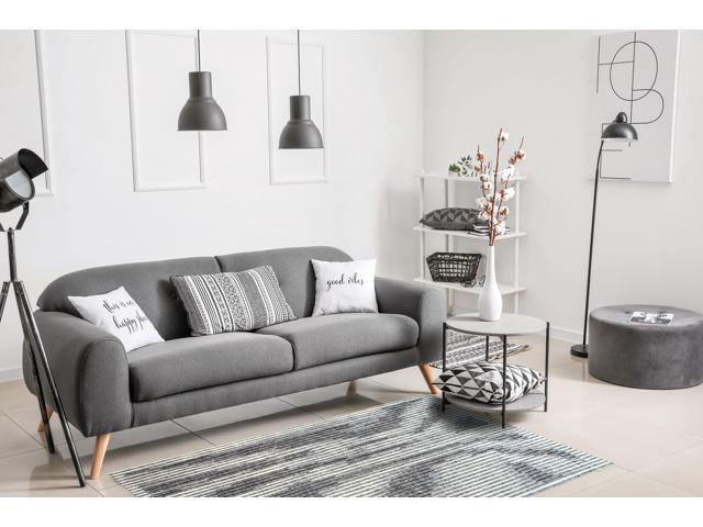 Click here for Hand-Knotted Wool White/ Gray Modern Contemporary... prices