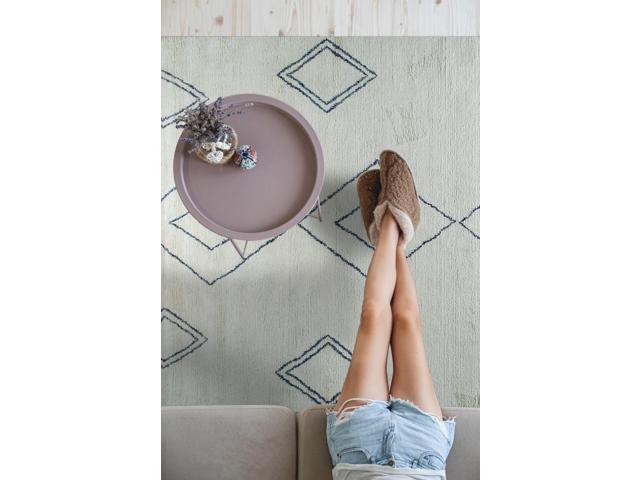 Click here for Hand-Knotted Wool Ivory Modern Contemporary Morocc... prices