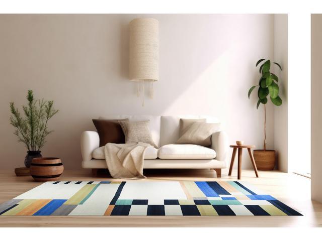 Click here for Hand-Knotted Wool Multi Modern Transitional Modern... prices