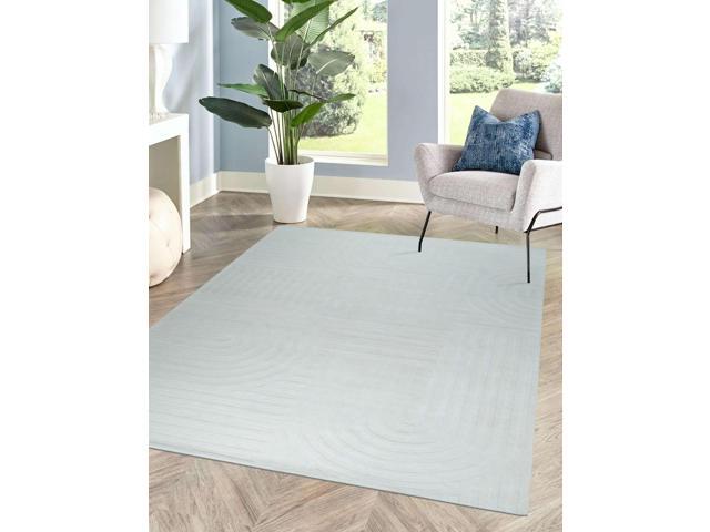 Click here for Durable and Stylish Ivory Hand-Tufted Wool Contemp... prices