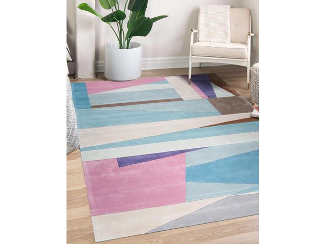 Click here for Abstract - Multicolored Spectrum Wool Area Rug prices