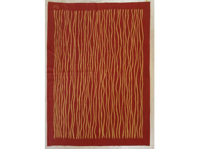 Click here for Handwoven Wool Red Contemporary Modern Modern Flat... prices