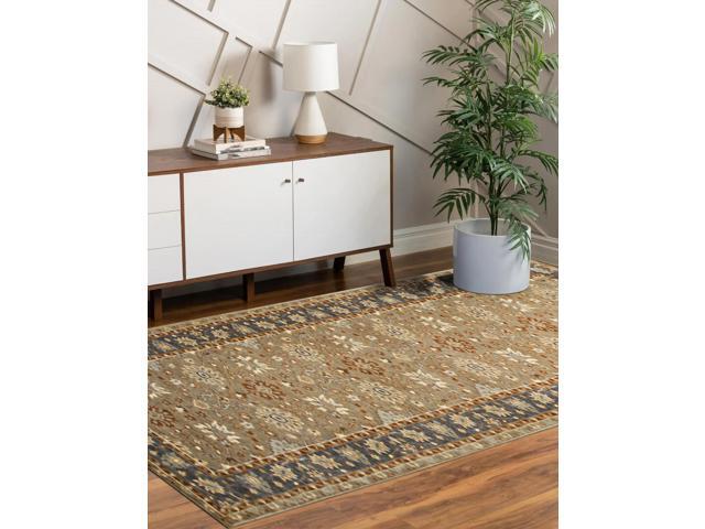 Click here for Hand Crafted Wool Beige Traditional Oriental Ousha... prices