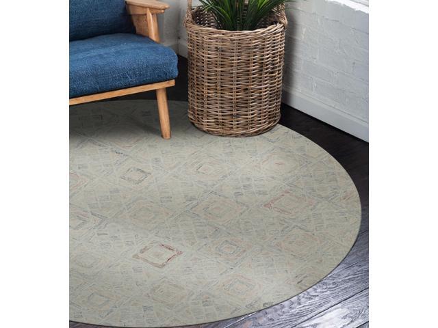 Click here for Hand-Tufted Wool Multi-Colored Transitional Geomet... prices