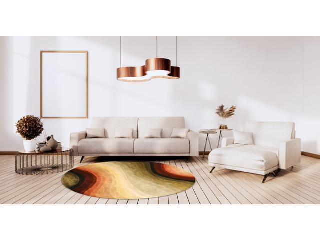 Click here for EORC T57MU8X8R Hand-tufted Wool Desertland Rug  79... prices