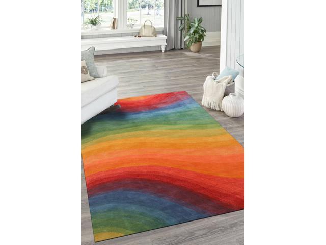 Click here for Hand-Tufted Wool Lollipop Contemporary Abstract De... prices