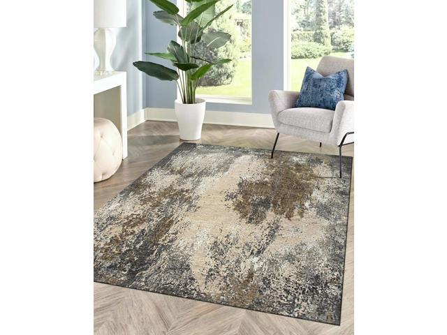 Click here for Hand Knotted Wool LT. GRAY Contemporary Abstract G... prices