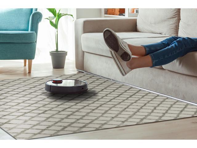 Click here for Handwoven Wool & Viscose Gray Transitional Trellis... prices