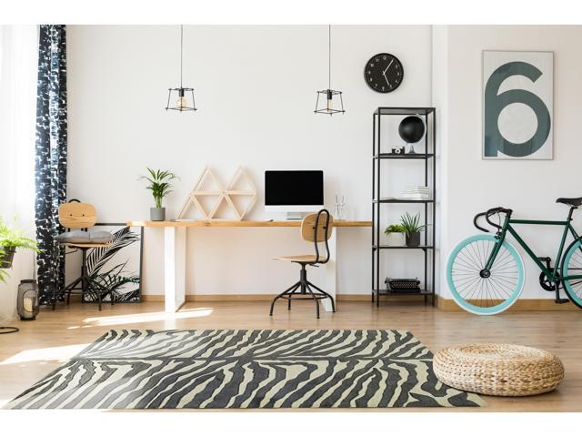 Click here for Hand-Tufted Wool GRAY Transitional Stripe Modern T... prices