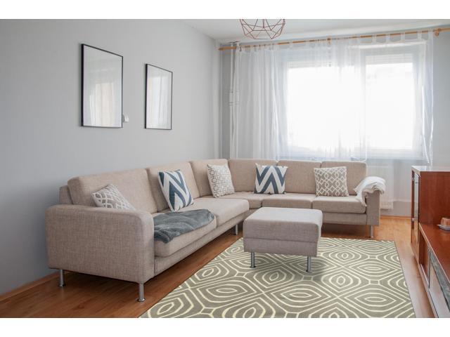 Click here for Hand-Tufted Wool Gray Contemporary Geometric Moder... prices