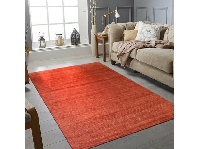 Click here for Handmade Wool Red Transitional Solid Lori Baft Rug... prices