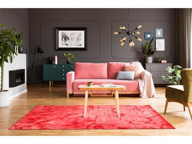 Click here for Handmade Wool Pink Contemporary Abstract Dip Dyed... prices