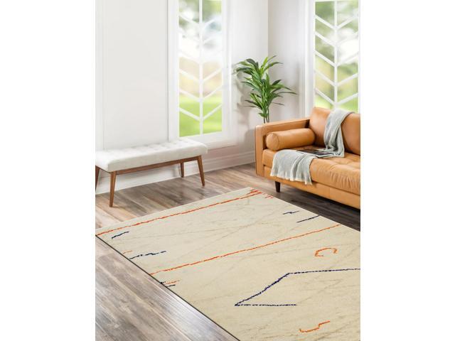 Click here for Hand Knotted Wool Beige Traditional Geometric Mode... prices