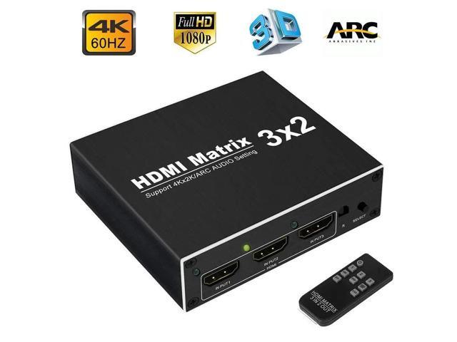 Click here for 4K HDMI-compatible Splitter 60Hz Ultra HD 3X2 Spli... prices