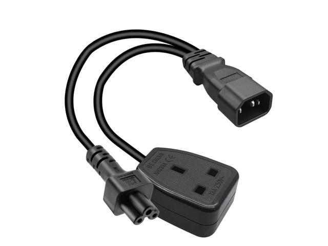 Click here for IEC 320 c14 to c5+UK socket AC Power A Connector C... prices