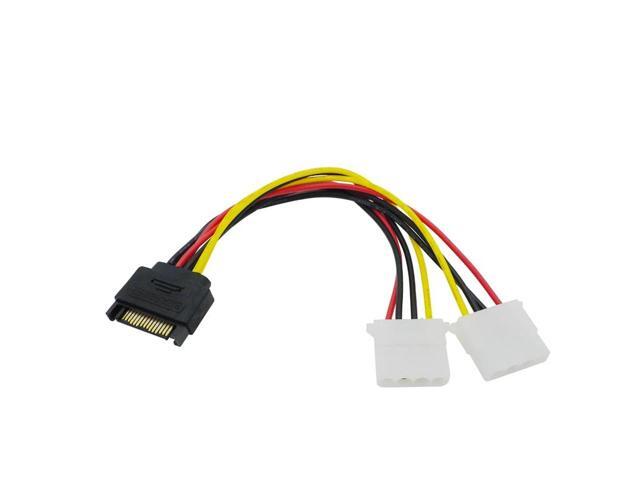 Click here for 15 Pin SATA Male to 2 Female 4 Pin M-olex Female I... prices