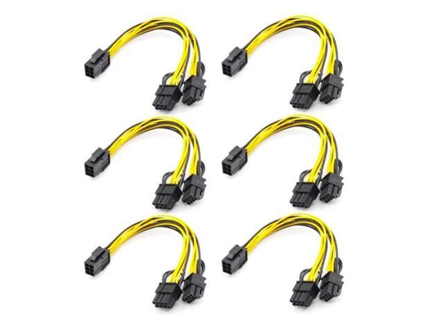Click here for 1PCS GPU VGA PCIe 6 Pin Female to Dual 2X 8 Pin (6... prices