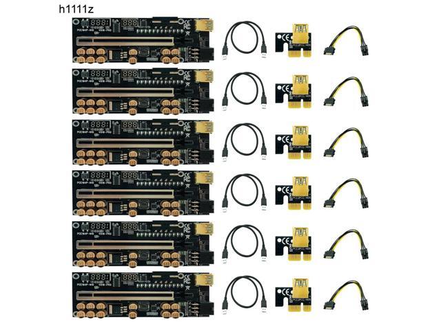 Click here for 6PCS PCIE Riser VER018 Pro Riser For Video Card US... prices