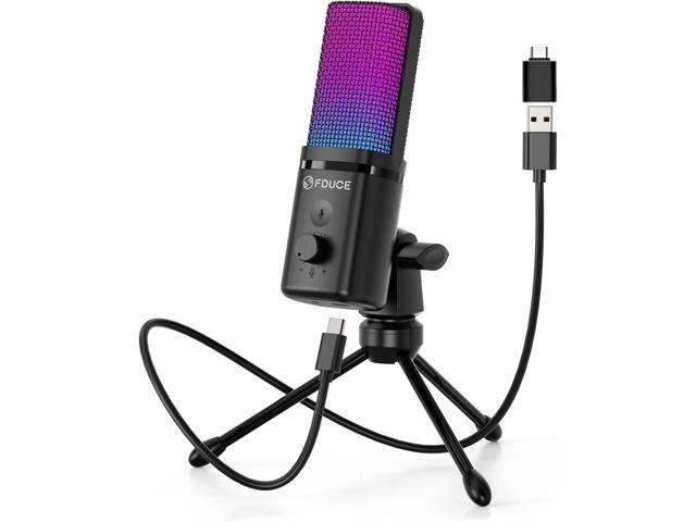 Click here for FDUCE Gaming USB Microphone for PC RGB Condenser C... prices