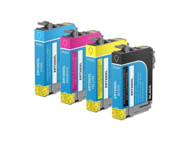 Click here for 4 Pack High-Yield Black Cyan Magenta Yellow Ink Ca... prices