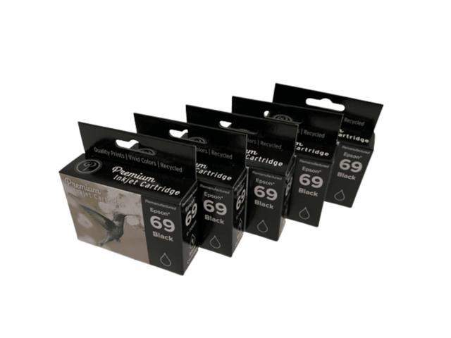 Click here for 5 Pack Black Ink Cartridge For Epson 69 T0691 Comp... prices