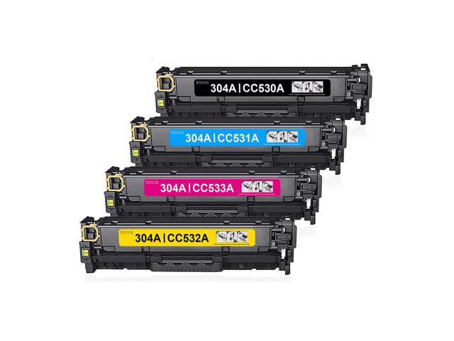 Click here for 4 Pack BK/C/M/Y Toner Cartridge For HP 304A CC530A... prices