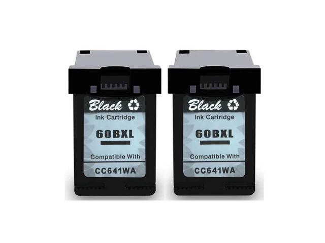 Click here for 2 Pack High-Yield Black Ink Cartridges For HP CC64... prices