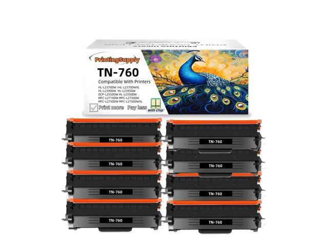 Click here for 8 Pack TN760 High Yield Black Toner Cartridge Comp... prices