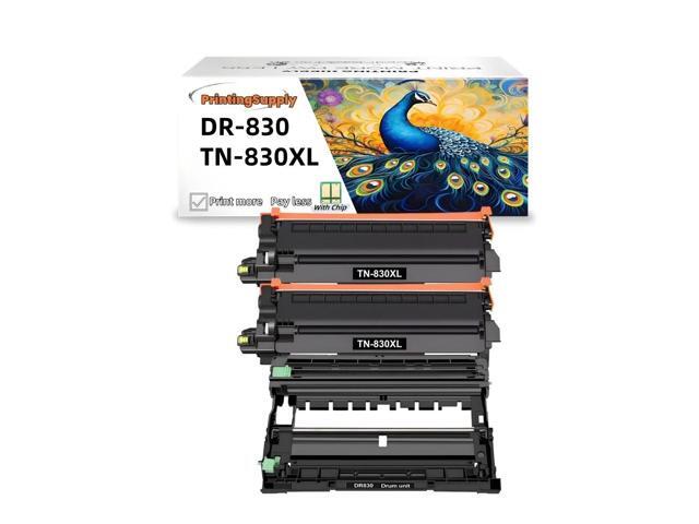 Click here for 2 Pack High Yield TN-830 XL Black Toner & 1 Pack D... prices