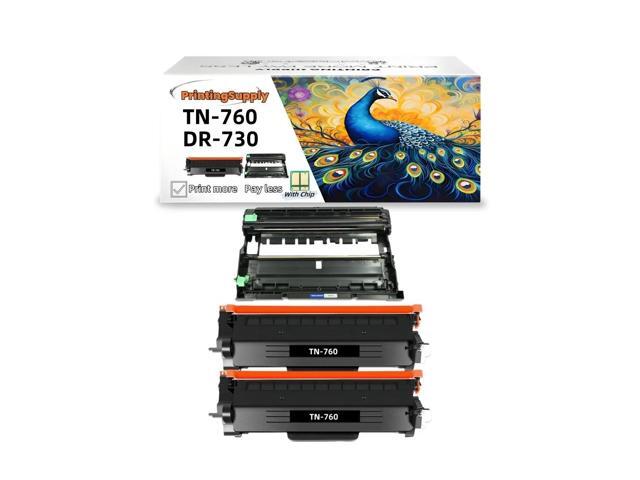 Click here for 2 Pack High Yield TN760 Black Toner & 1 Pack DR730... prices