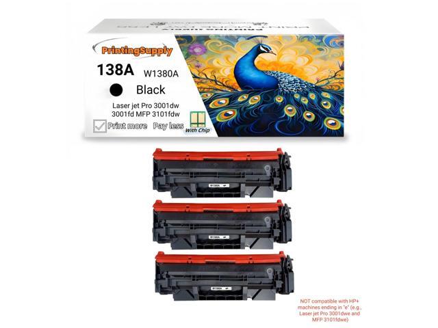 Click here for 3 Pack 138A W1380A Black Toner Cartridge Compatibl... prices