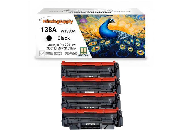 Click here for 4 Pack 138A W1380A Black Toner Cartridge Compatibl... prices