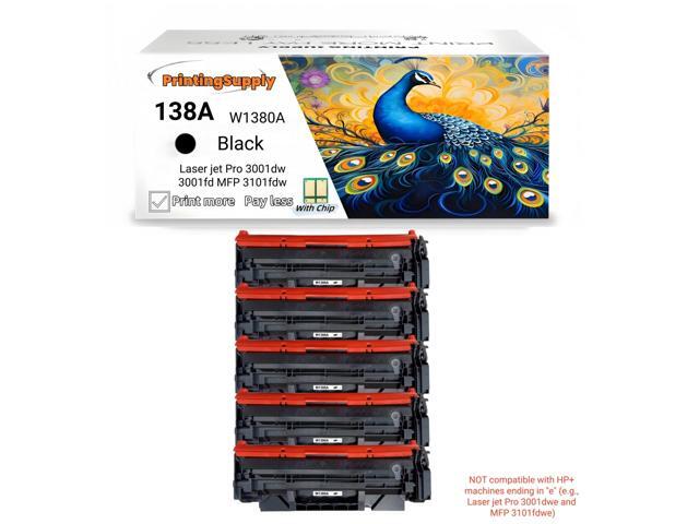 Click here for 5 Pack 138A W1380A Black Toner Cartridge Compatibl... prices