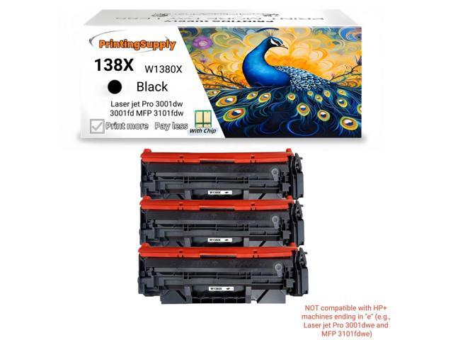 Click here for 3 Pack 138X W1380X High Yield Black Toner Cartridg... prices