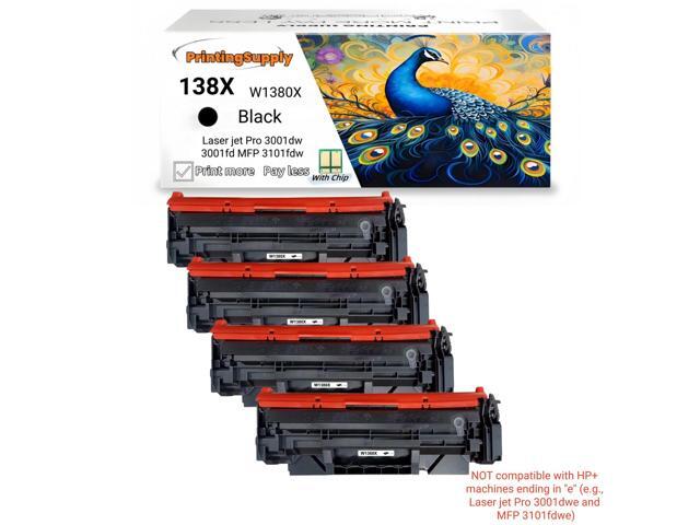 Click here for 4 Pack 138X W1380X High Yield Black Toner Cartridg... prices