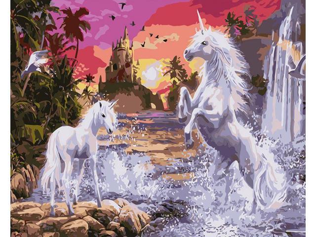 Click here for Unicorns Paint By Numbers (30x40cm No Frame) prices