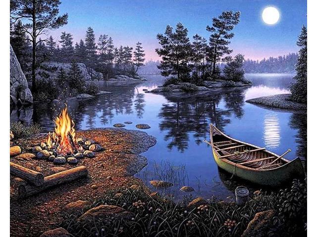 Click here for Bonfire Paint By Numbers (40x50cm No Frame) prices