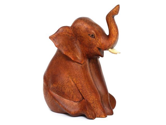 Click here for G6 COLLECTION Wooden Hand Carved Sitting Elephant... prices