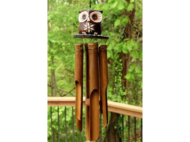 Click here for G6 COLLECTION Handmade Wooden Mini Owl Bamboo Wind... prices