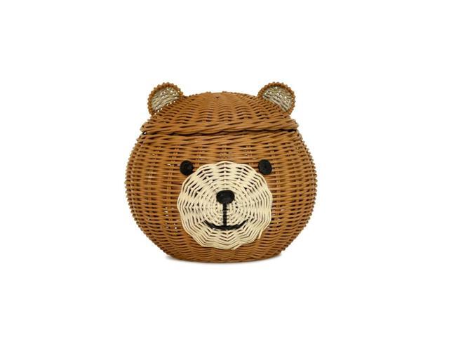 Click here for G6 COLLECTION Bear Head Rattan Storage Basket with... prices