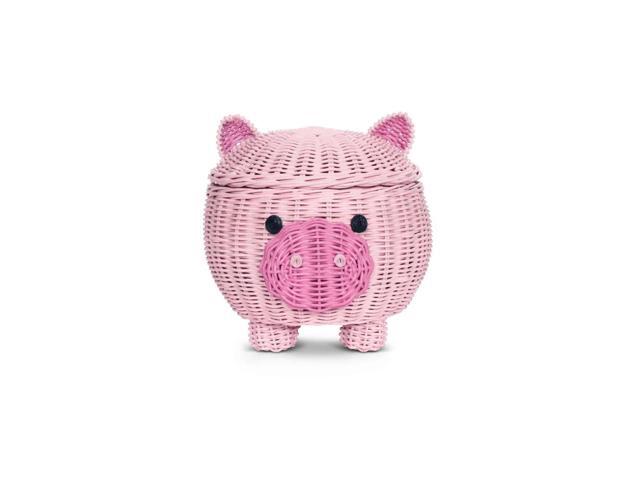 Click here for G6 COLLECTION Large Pig Rattan Storage Basket With... prices