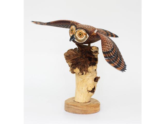 Click here for G6 COLLECTON 12 Wooden Handmade Owl Figurine Statu... prices