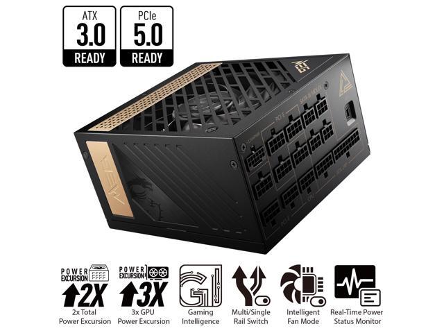 Click here for Msii Ai1300P PCIE5  Fully Modular Gaming 1300W Pow... prices